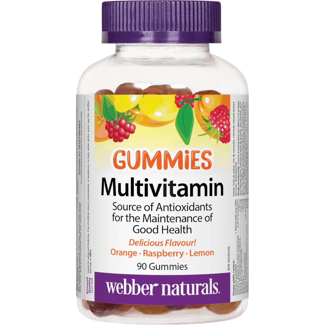 Webber Naturals Multivitamin 90 Gummies – Natural Vitamin Direct natvd.com