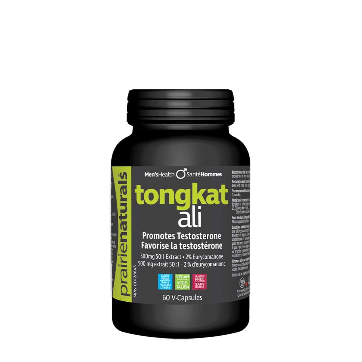 Prairie Naturals Tongkat Ali (Regulating Testosterone Levels)500mg, 60 ...