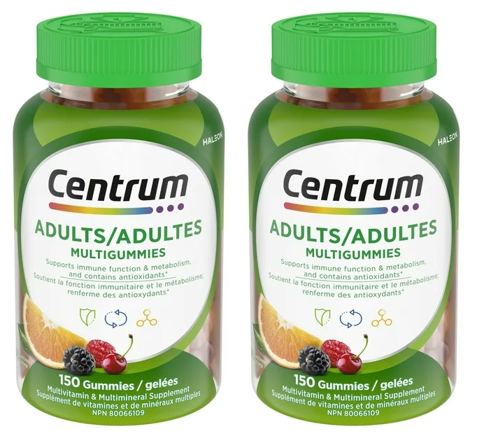Centrum Adult MultiGummies 150 gummies duo pack – Natural Vitamin ...