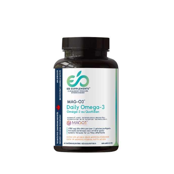 EVIDENCE BASED Daily Monoglyceride Omega-3 - MAG-O3 Healthy Aging 60 c ...