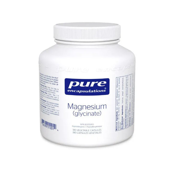 Pure Encapsulations, Magnesium (glycinate), 180 Vegetarian Capsules ...